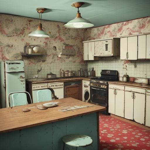 Fallout Kitchen - AI Generated Artwork - NightCafe Creator