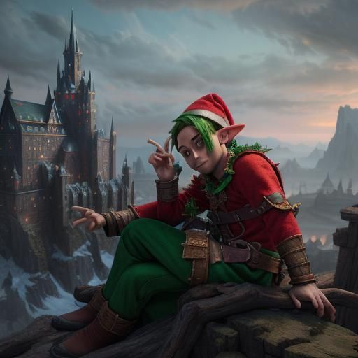 Christmas elf - AI Generated Artwork - NightCafe Creator