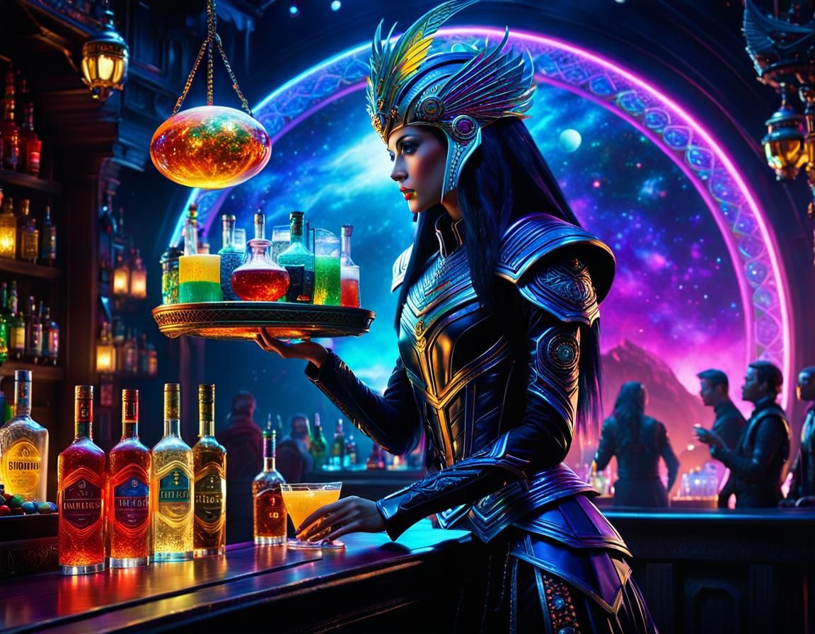 Barkeep in Valhalla - AI Generated Artwork - NightCafe Creator