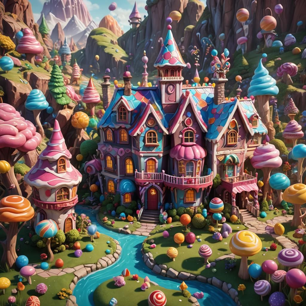 candy land - AI Generated Artwork - NightCafe Creator