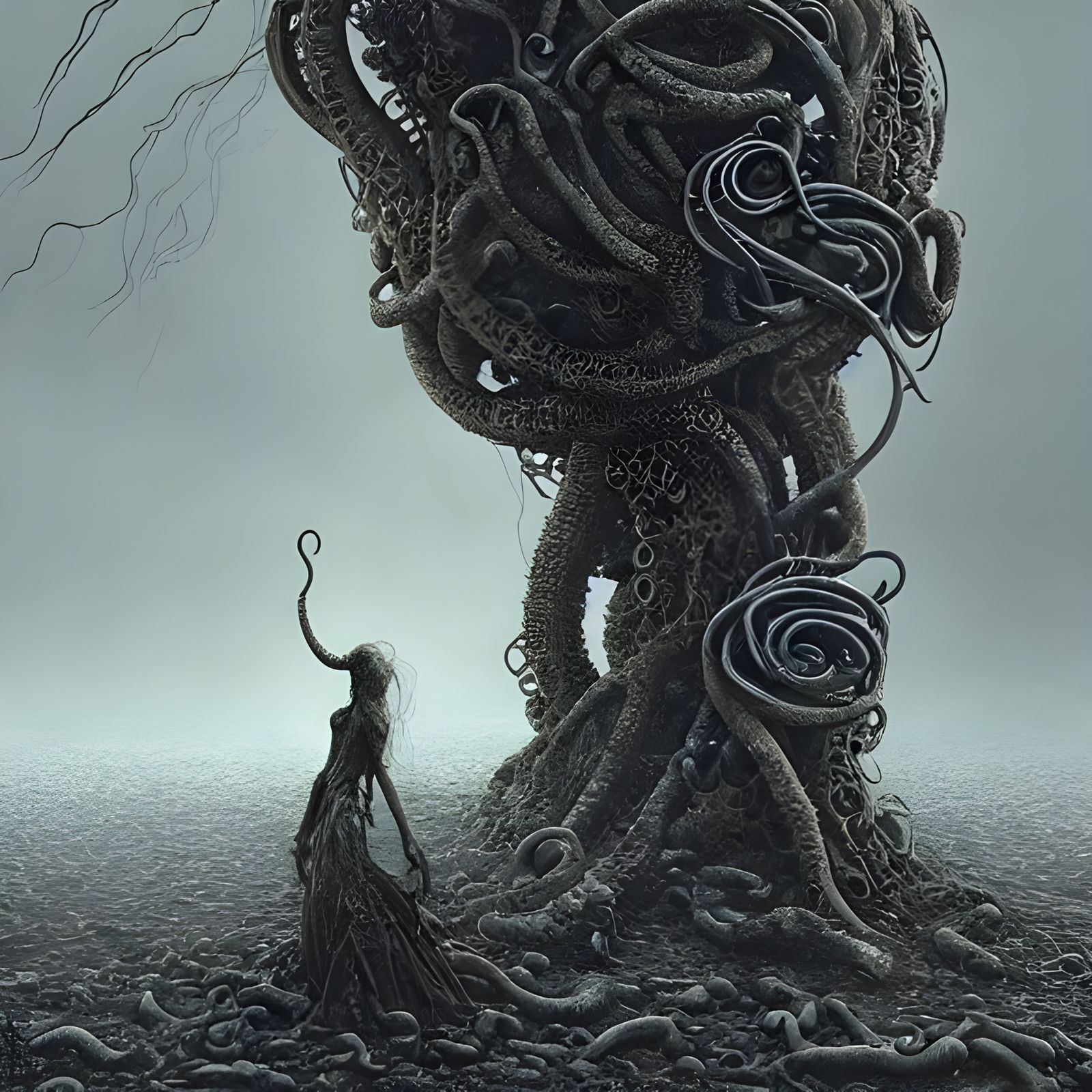 Tangled Tentacles - AI Generated Artwork - NightCafe Creator