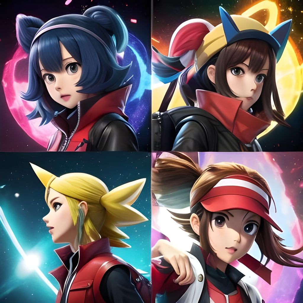 Pokémon Trainers - AI Generated Artwork - NightCafe Creator