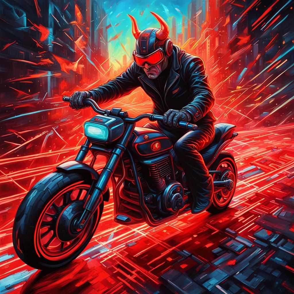Cyberpunk Devil - AI Generated Artwork - NightCafe Creator