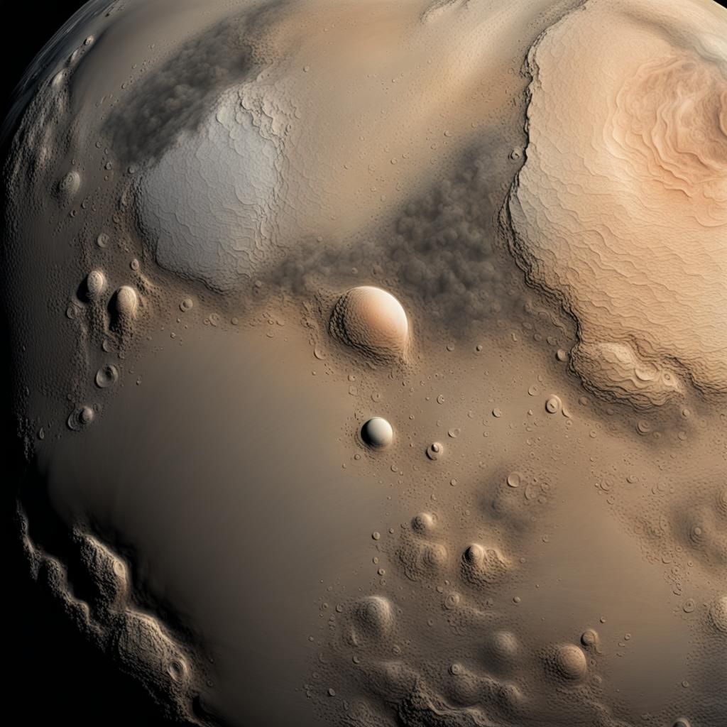 Pluto's Surface - AI Generated Artwork - NightCafe Creator