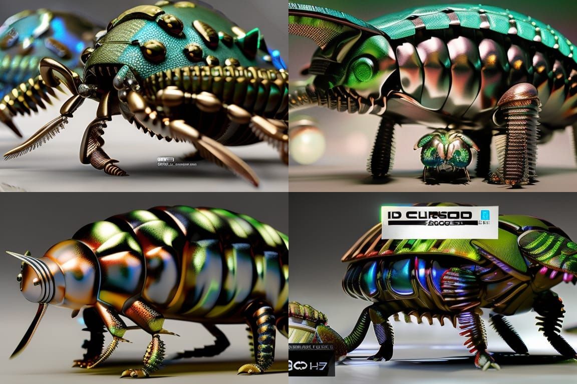 Intricate detailed isopod elaborate 8K 3D prehistoricore beautiful ...