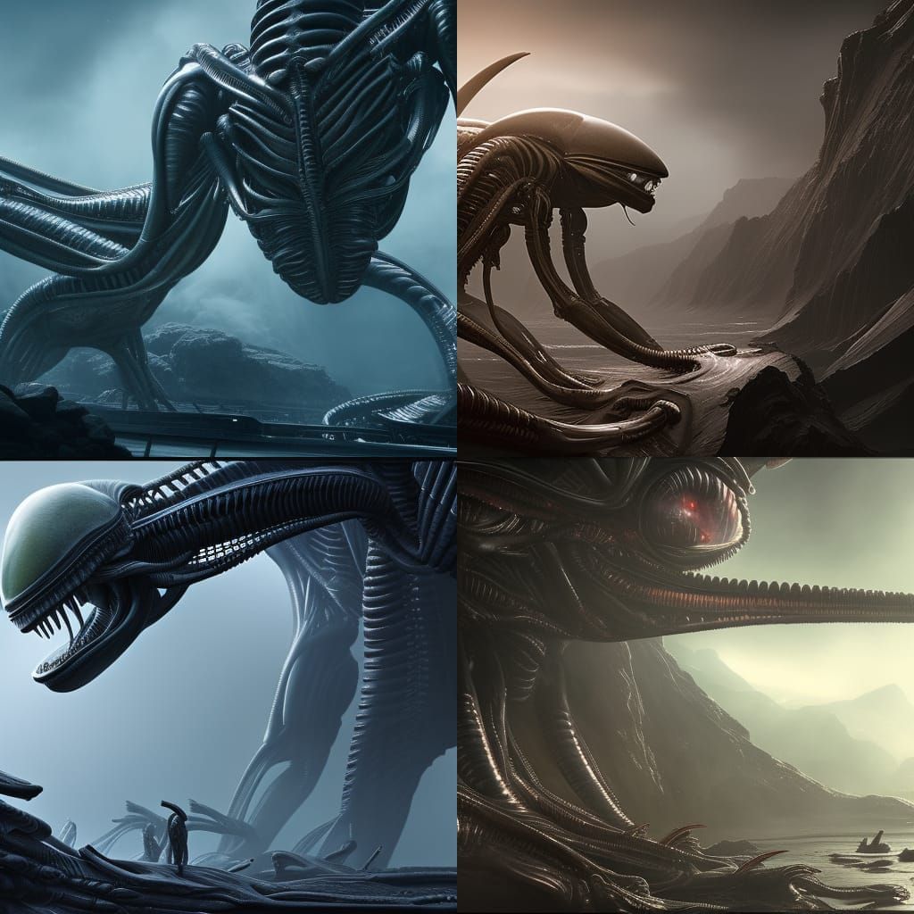 The movie alien - AI Generated Artwork - NightCafe Creator