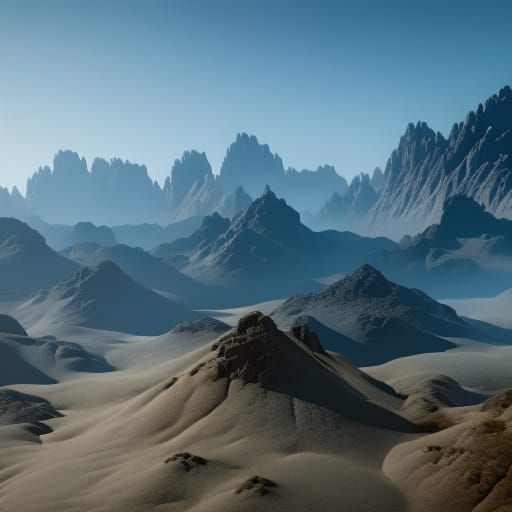 Desolate Land - AI Generated Artwork - NightCafe Creator