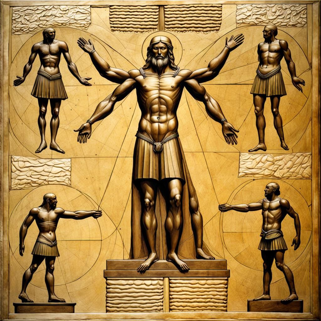 Sacred Geometry Man - AI Generated Artwork - NightCafe Creator