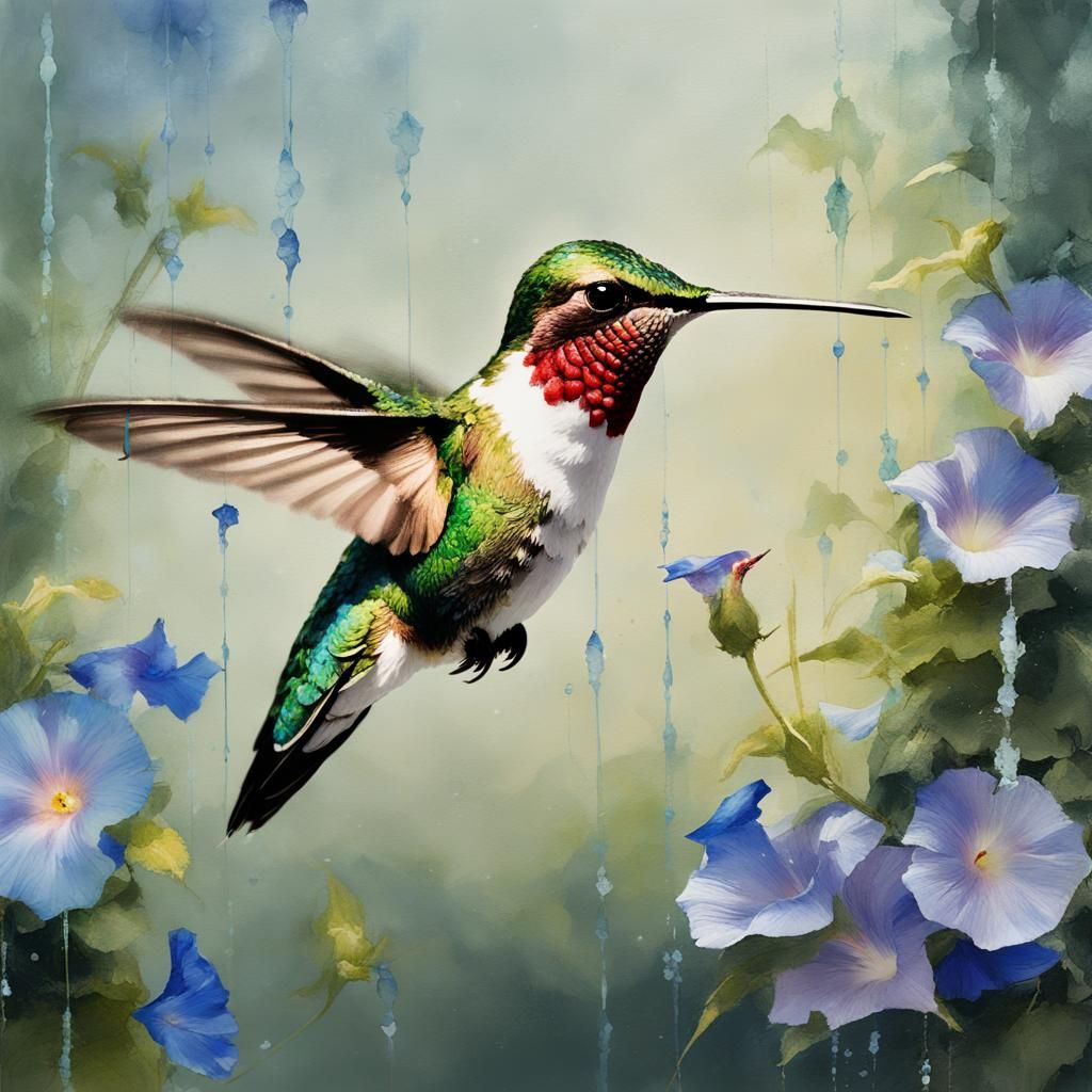 Hummingbird - AI Generated Artwork - NightCafe Creator