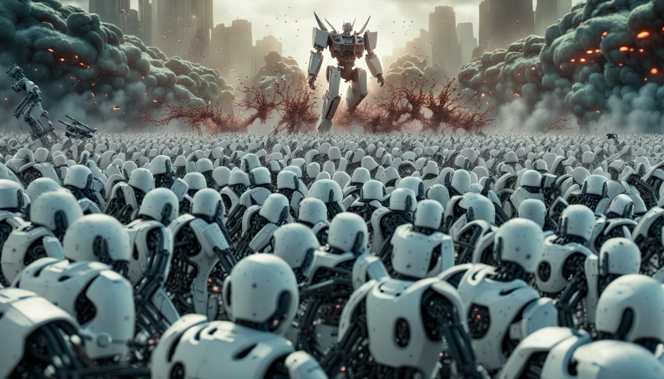 bio robot war : Part1 - AI Generated Artwork - NightCafe Creator