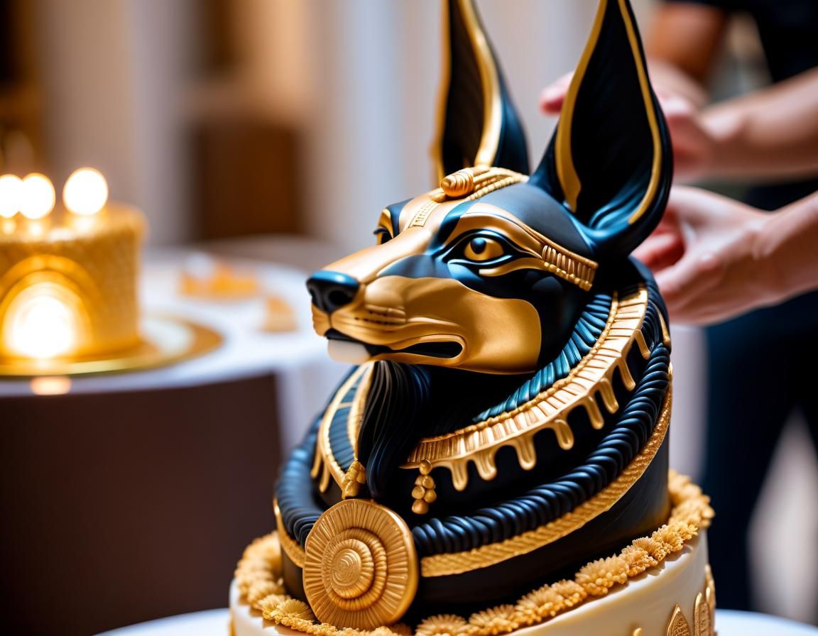 Anubis Facial Cake - AI Generated Artwork - NightCafe Creator