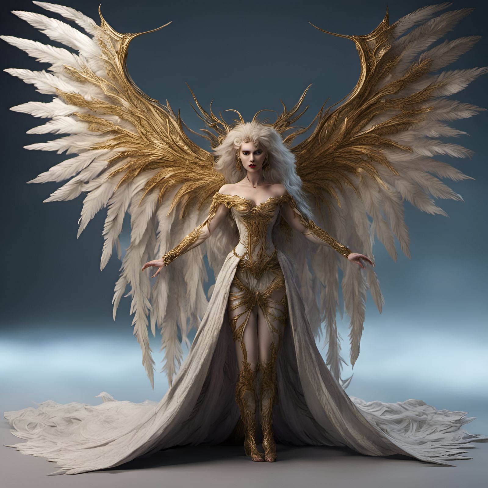 Hybrid Vampire Angel - AI Generated Artwork - NightCafe Creator