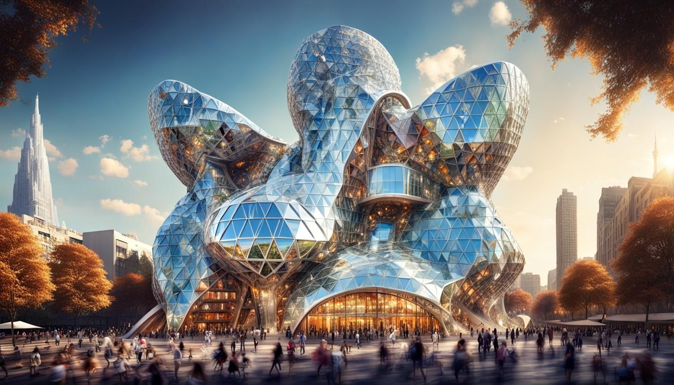 Highly Luxurious Expensive Design Building - AI Generated Artwork ...