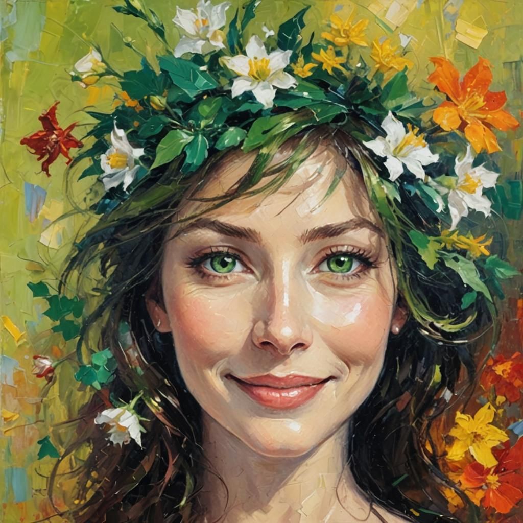 Spring Maiden - AI Generated Artwork - NightCafe Creator