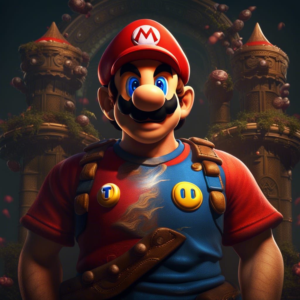 Portrait of mario bros - AI Generated Artwork - NightCafe Creator