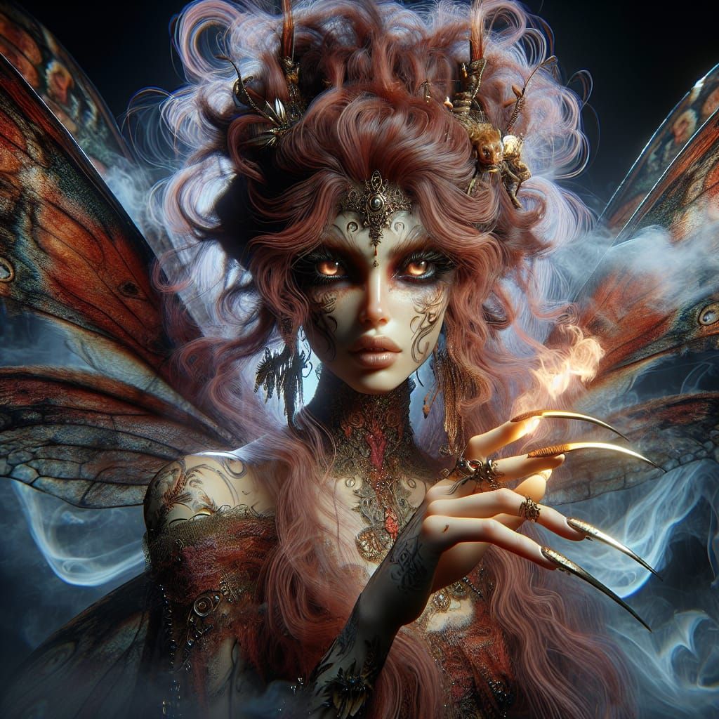 Moth Fae - AI Generated Artwork - NightCafe Creator
