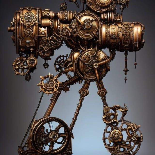 highly intricate, sophisticated and complex digital painting; steampunk ...