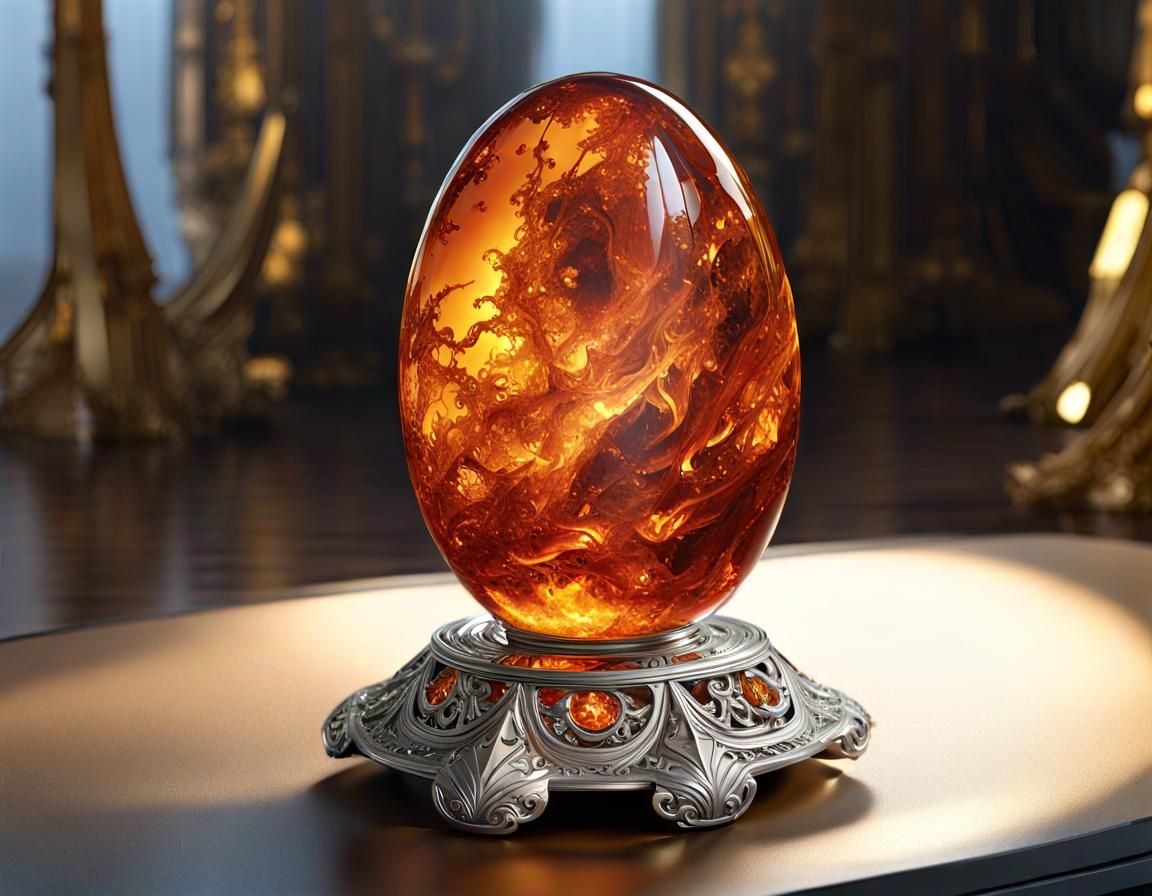 Amber Egg - AI Generated Artwork - NightCafe Creator