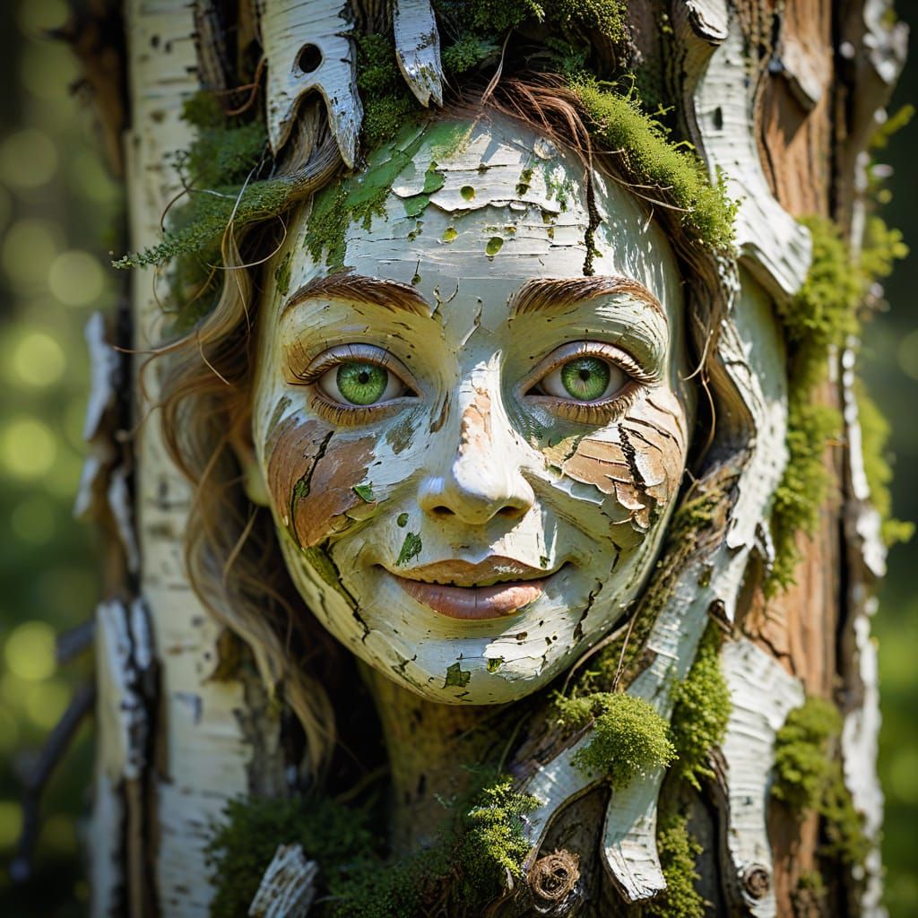 Face in tree - Impressionist Nature Photography: Whimsical B...