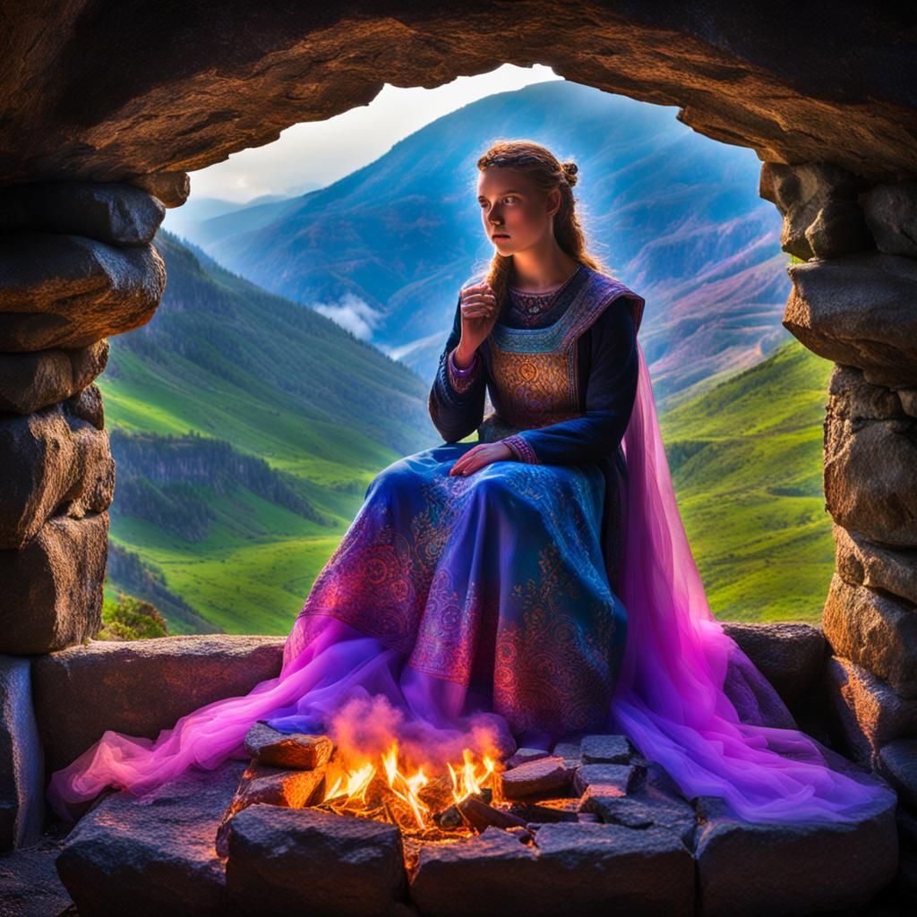 Celtic Sidhe, resides in her mountain domain. She is enchanting and ...