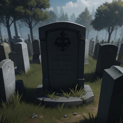 Gravestone - AI Generated Artwork - NightCafe Creator
