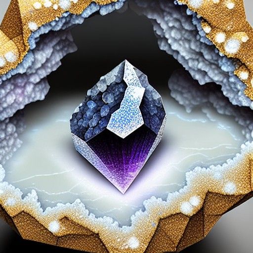 Diamond geode - AI Generated Artwork - NightCafe Creator