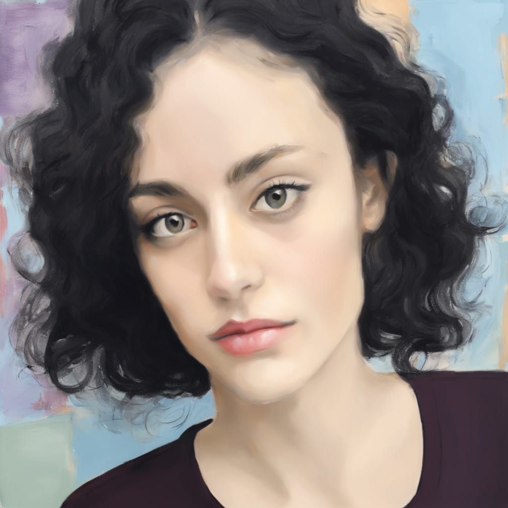 Impasto Picasso Tribute to Olga - AI Art