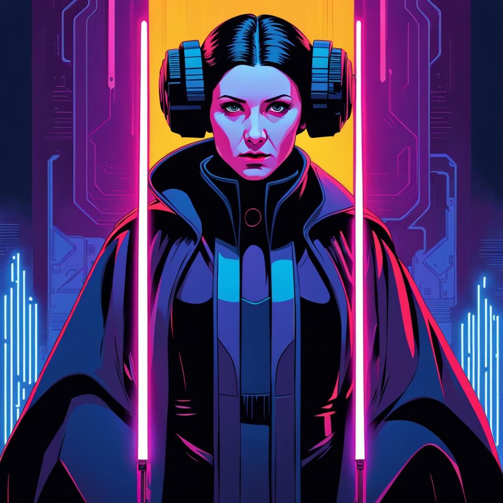 Darth Fury, corrupted Leia - AI Generated Artwork - NightCafe Creator