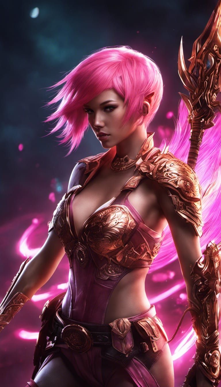 Pink mage - AI Generated Artwork - NightCafe Creator