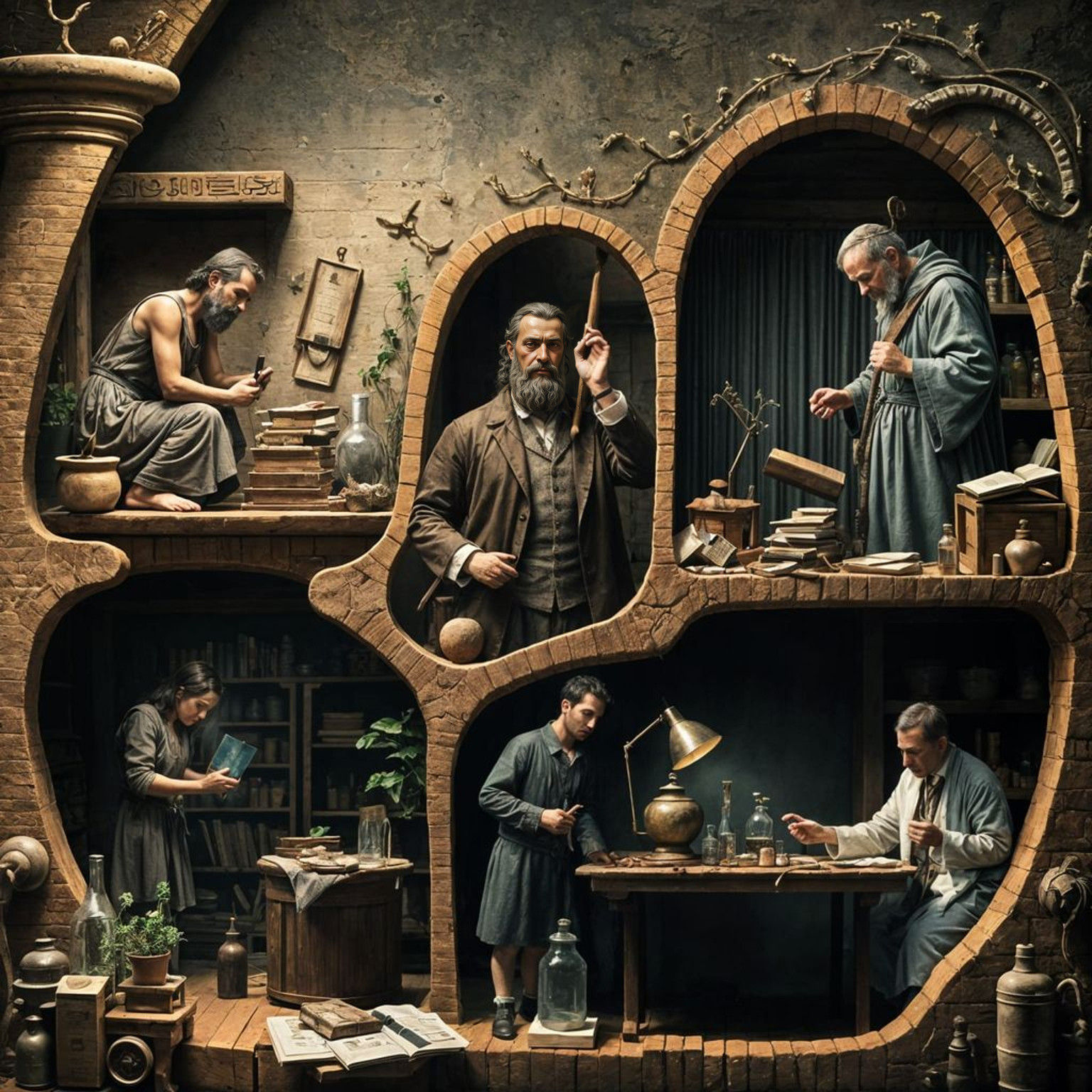 A Historical Journey of Ingenious Healing Methods - AI Art