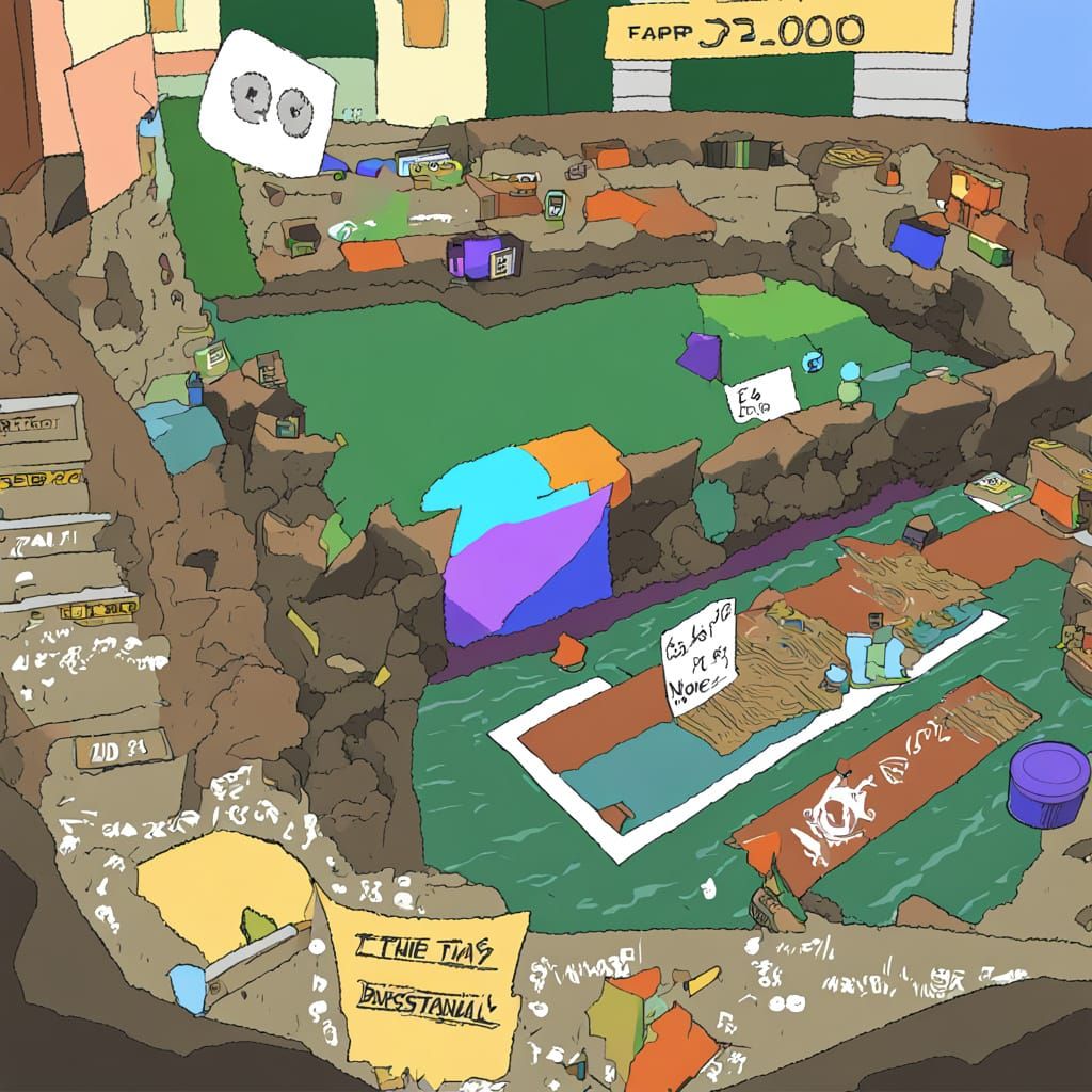 Manga-Inspired Anime Girl in Vibrant Flat Art - AI Art