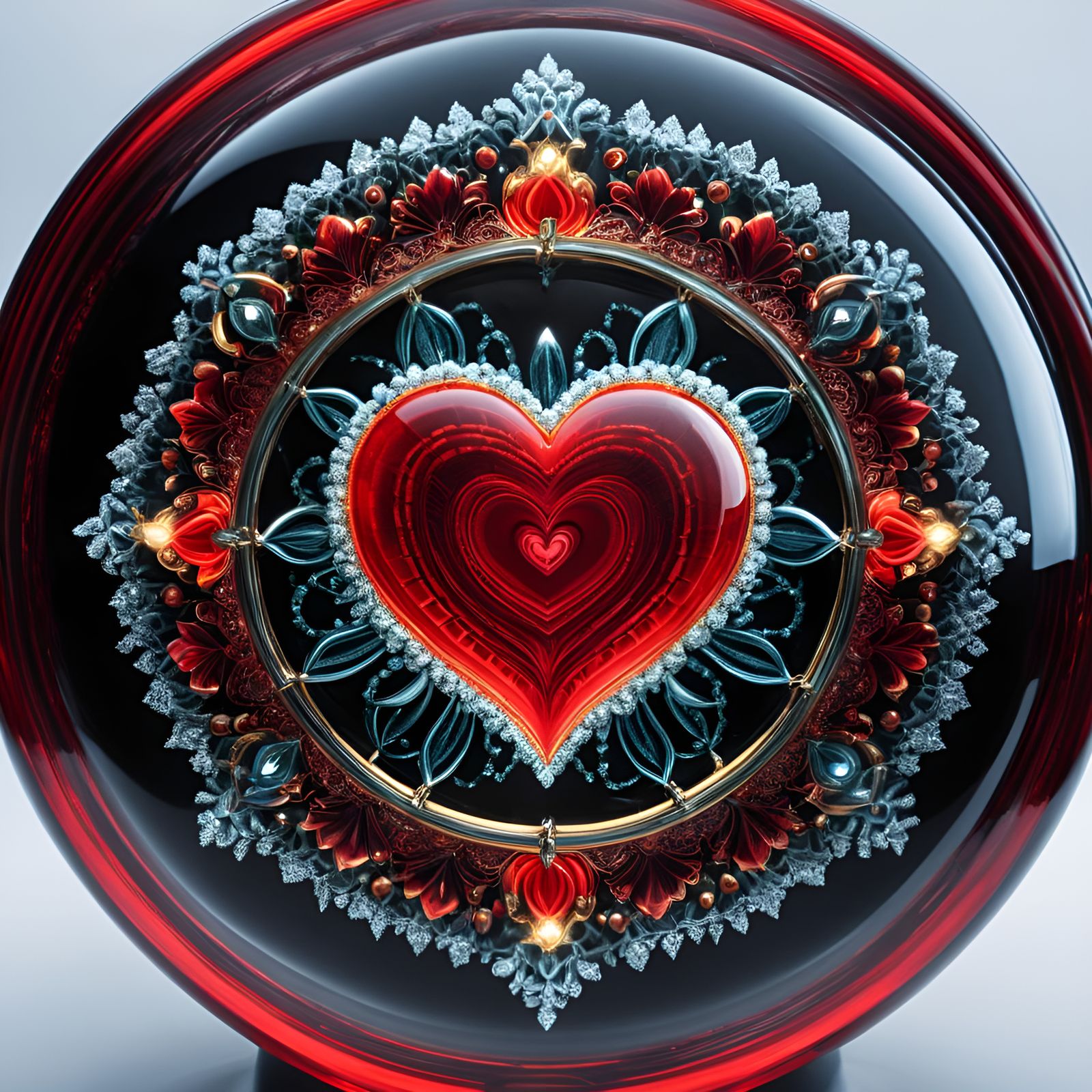 Red Heart - AI Generated Artwork - NightCafe Creator