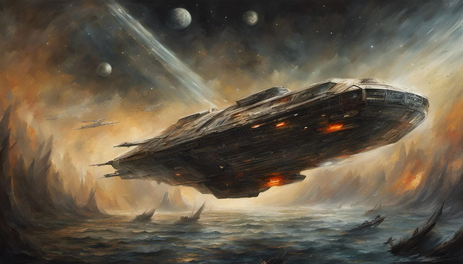 Starships (Gallery #1) - AI Generated Artwork - NightCafe Creator