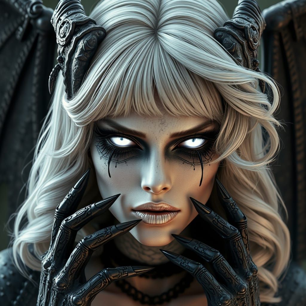 Gargoyle Maiden - Gothic Stone Gargoyle Goddess