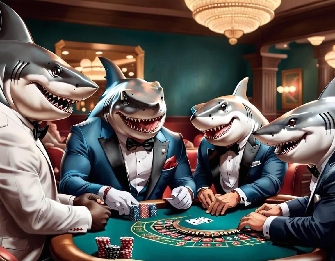 Card Sharks 🦈 - AI Generated Artwork - NightCafe Creator