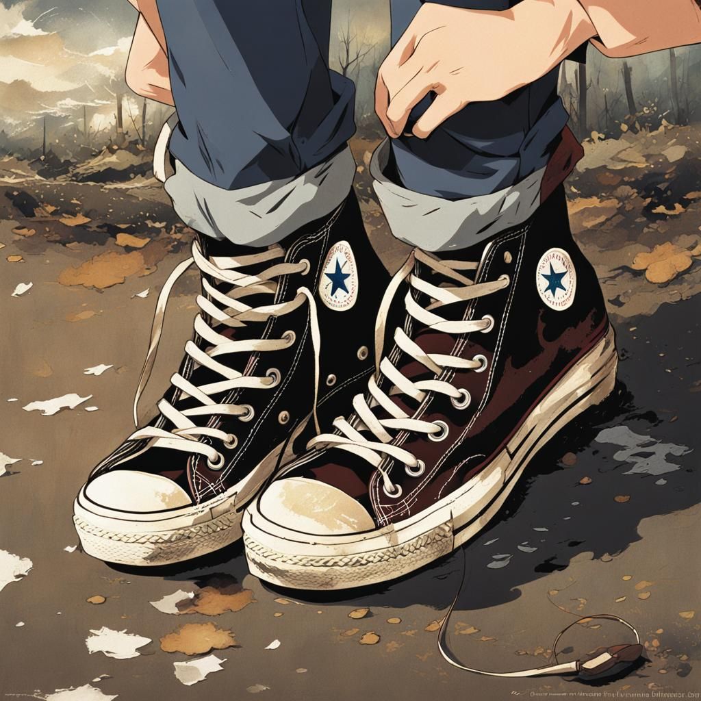 Brown Converse - AI Generated Artwork - NightCafe Creator