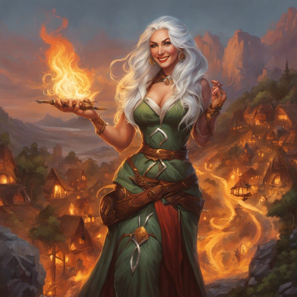 Ireideth the klepto arsonist elf - AI Generated Artwork - NightCafe Creator