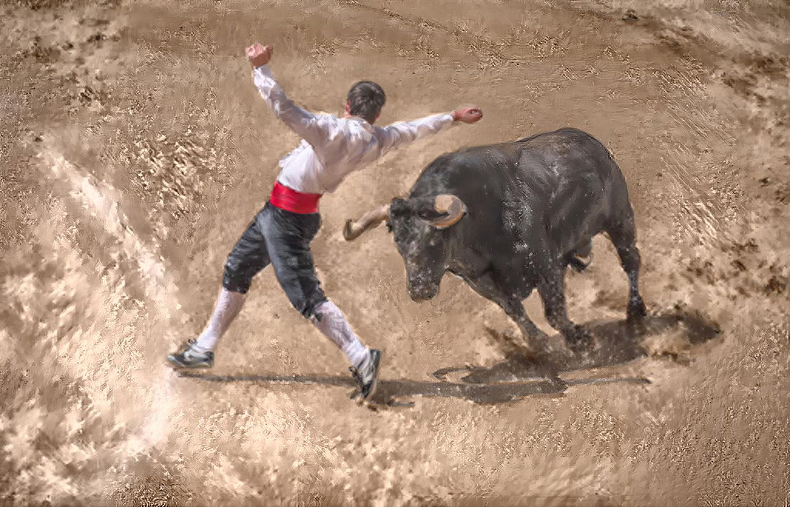 bull-dodging - AI Generated Artwork - NightCafe Creator