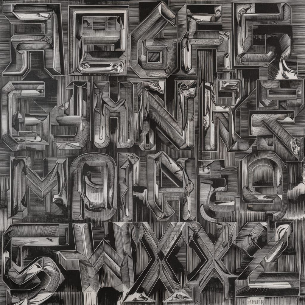 Alphabet - AI Generated Artwork - NightCafe Creator