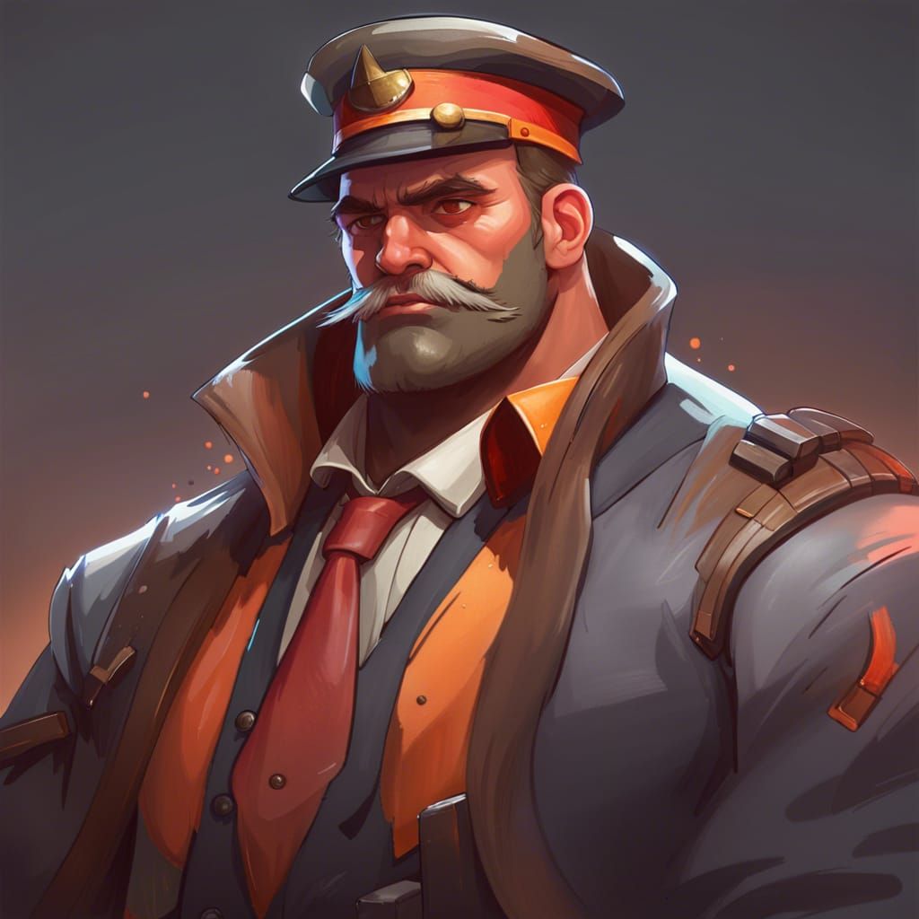 its supposed to be heavy from tf2 looking like a chad - AI Generated ...