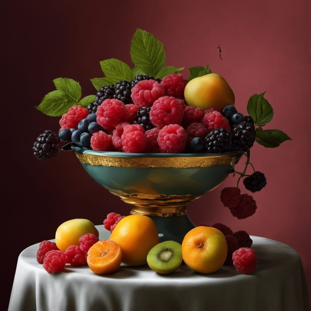 Inspiring fruits ensemble 🍇 🍎 🍒 - AI Generated Artwork - NightCafe Creator