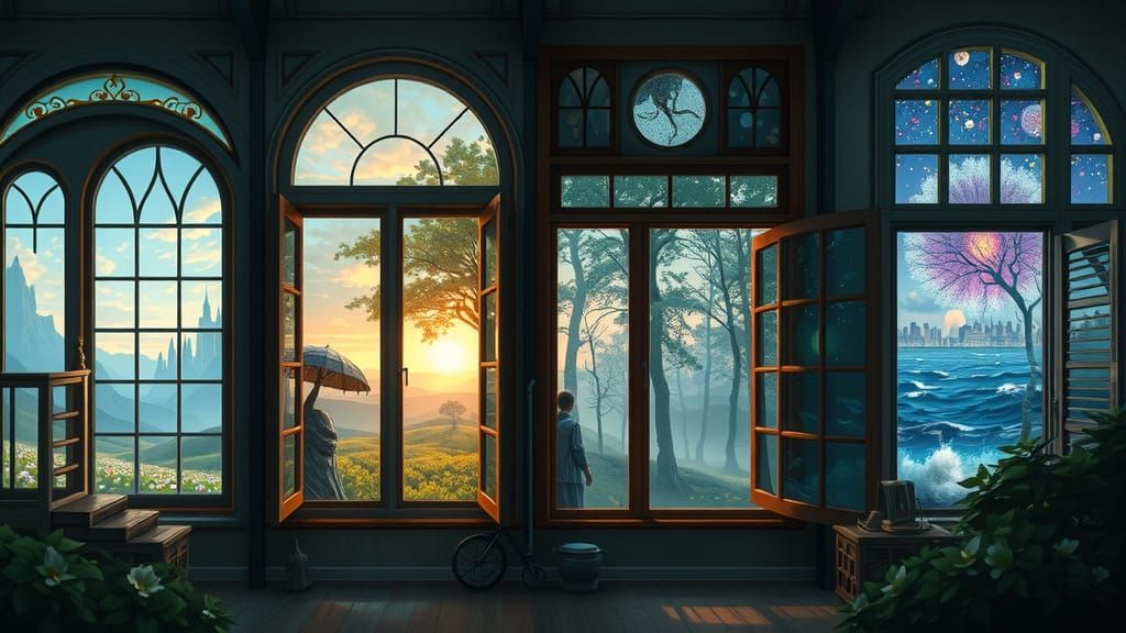 "Framed Views: The Art of Windows as Portals".