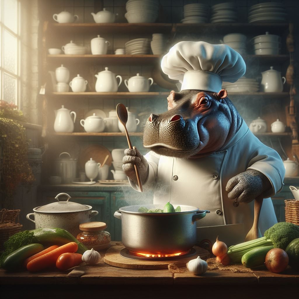 Cooking animal - AI Generated Artwork - NightCafe Creator