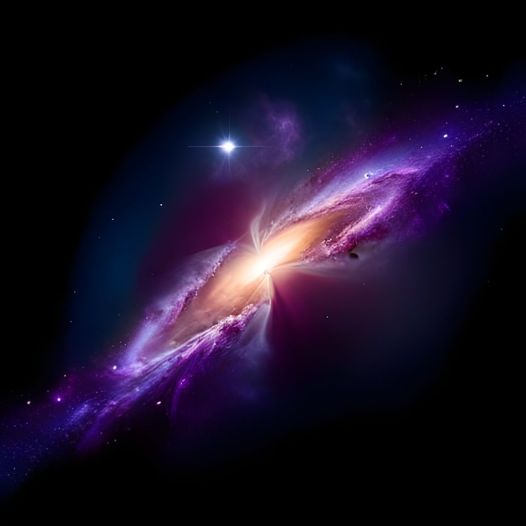 Purple galaxy - AI Generated Artwork - NightCafe Creator