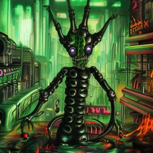 snot monster - AI Generated Artwork - NightCafe Creator