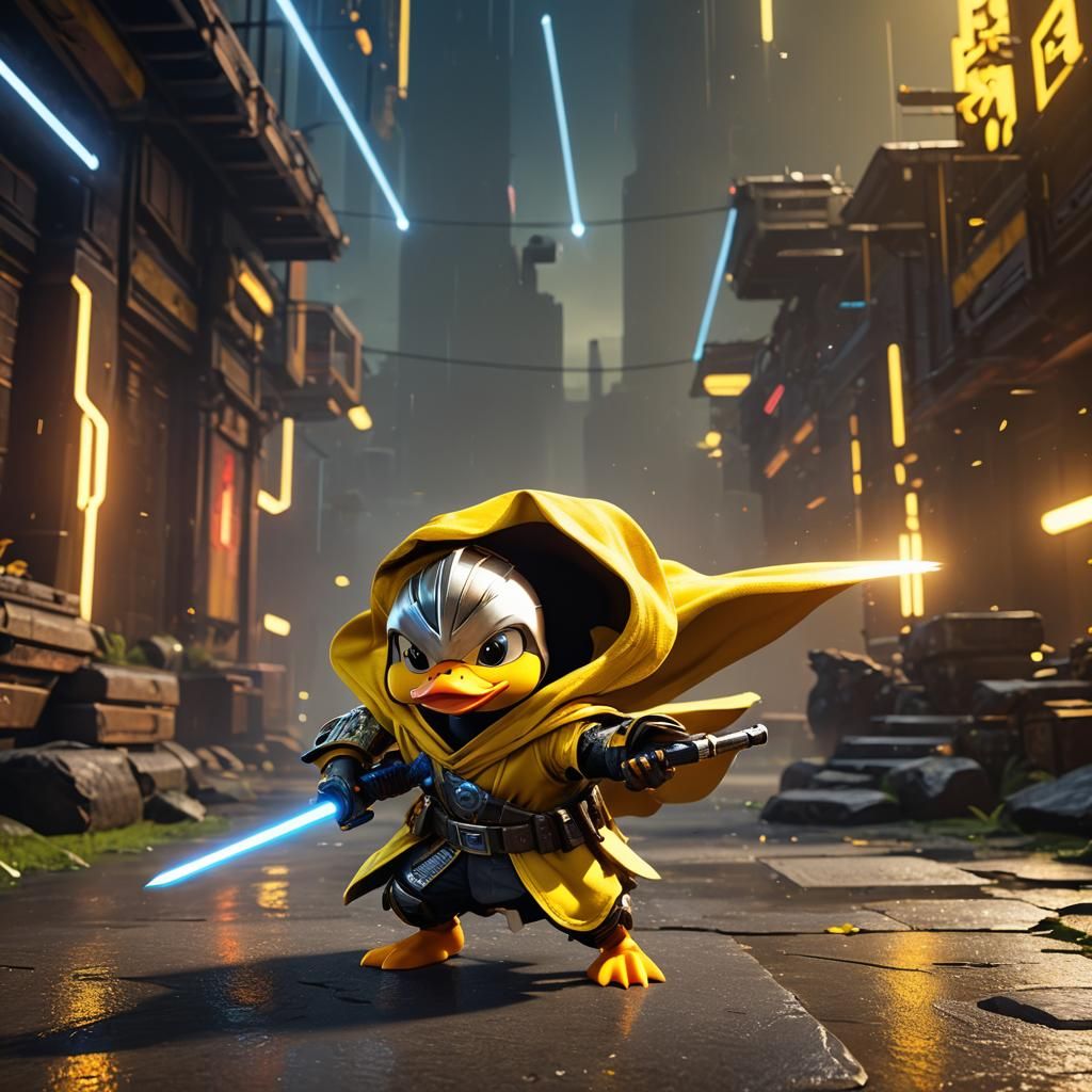 Ninja Duck Action Figure - AI Generated Artwork - NightCafe Creator
