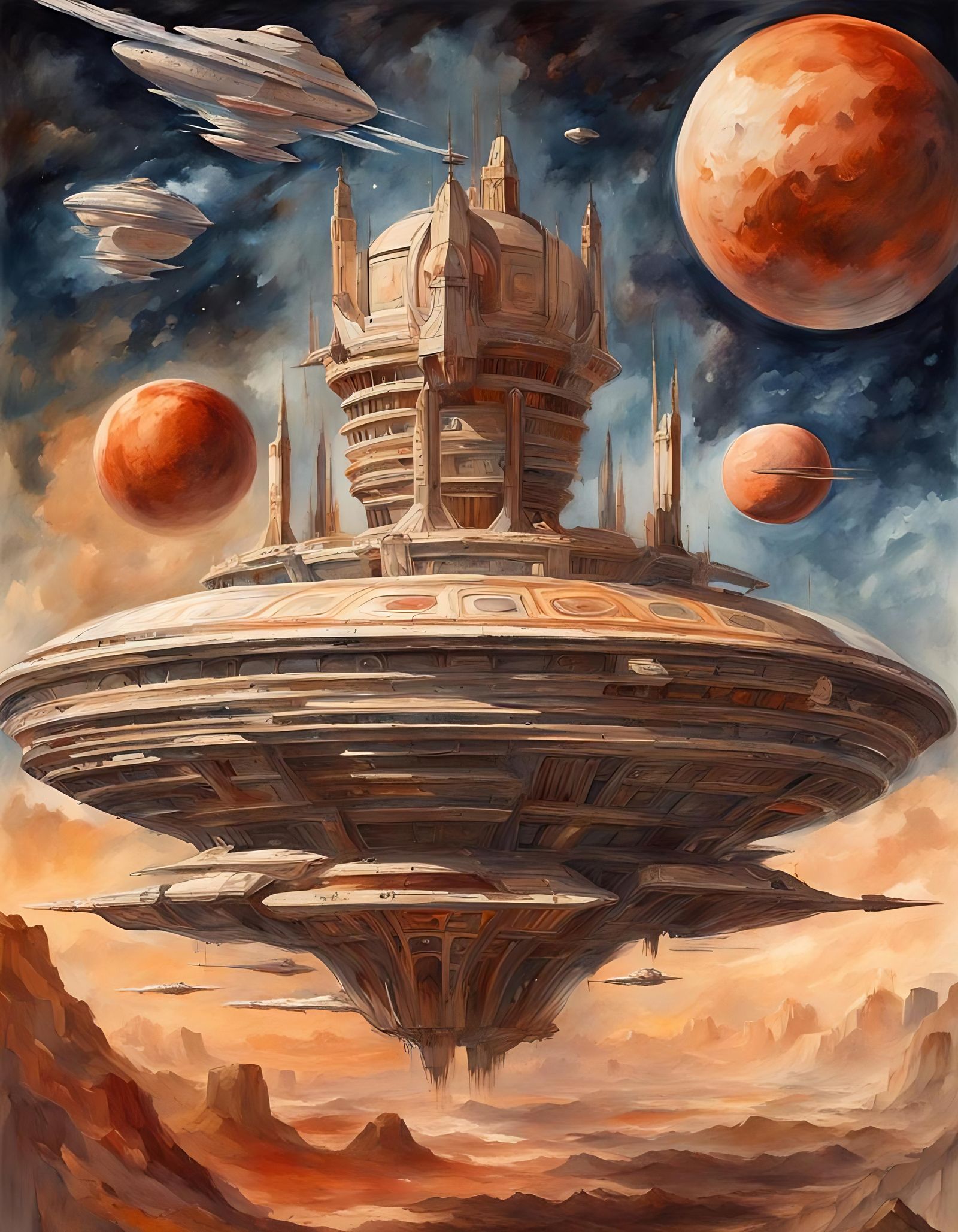 The Roman Empire with advanced space ships. - AI Generated Artwork ...