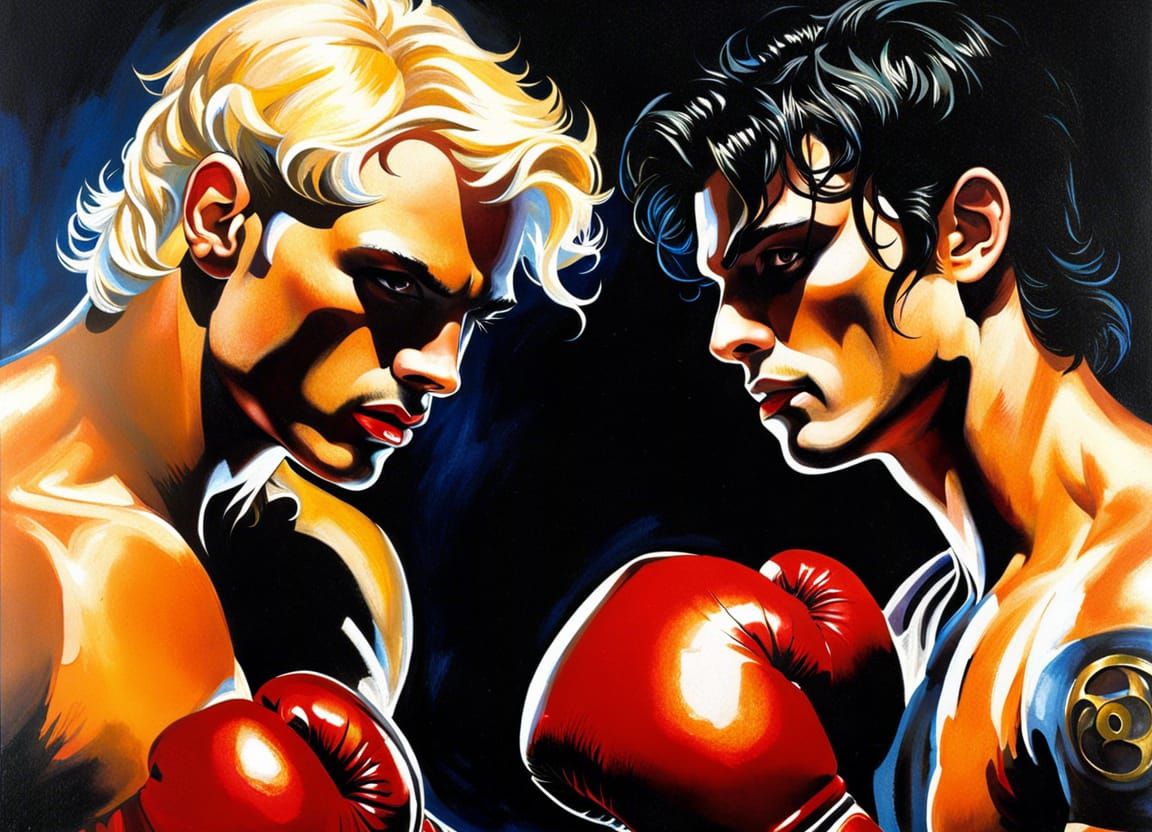 Emo Gothic Boxing Lords # 2 - AI Generated Artwork - NightCafe Creator