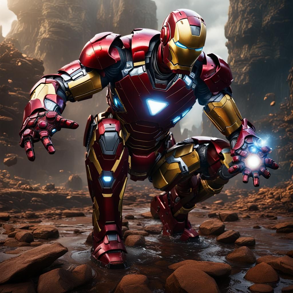 Iron man - AI Generated Artwork - NightCafe Creator