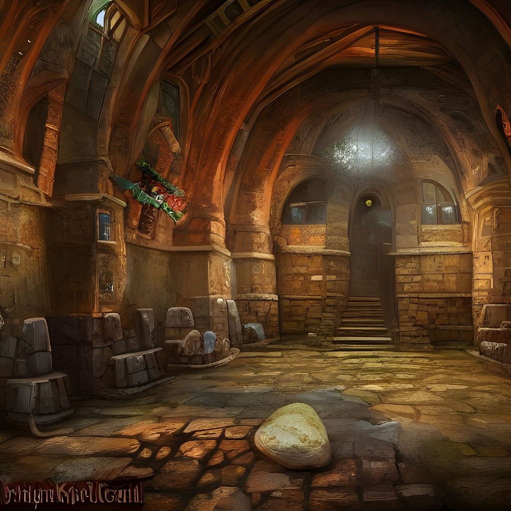 Medieval guildhall, detailed matte painting, deep color, fantastical ...
